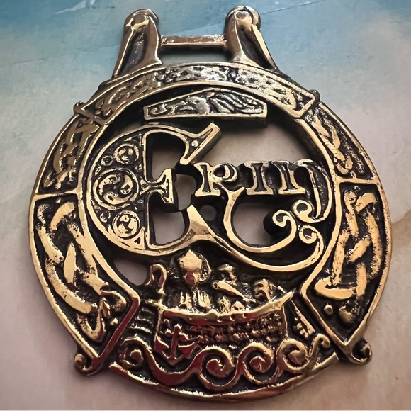 Other | Vintage Erin In Celtic Stylehorse Harness Brass From England ...